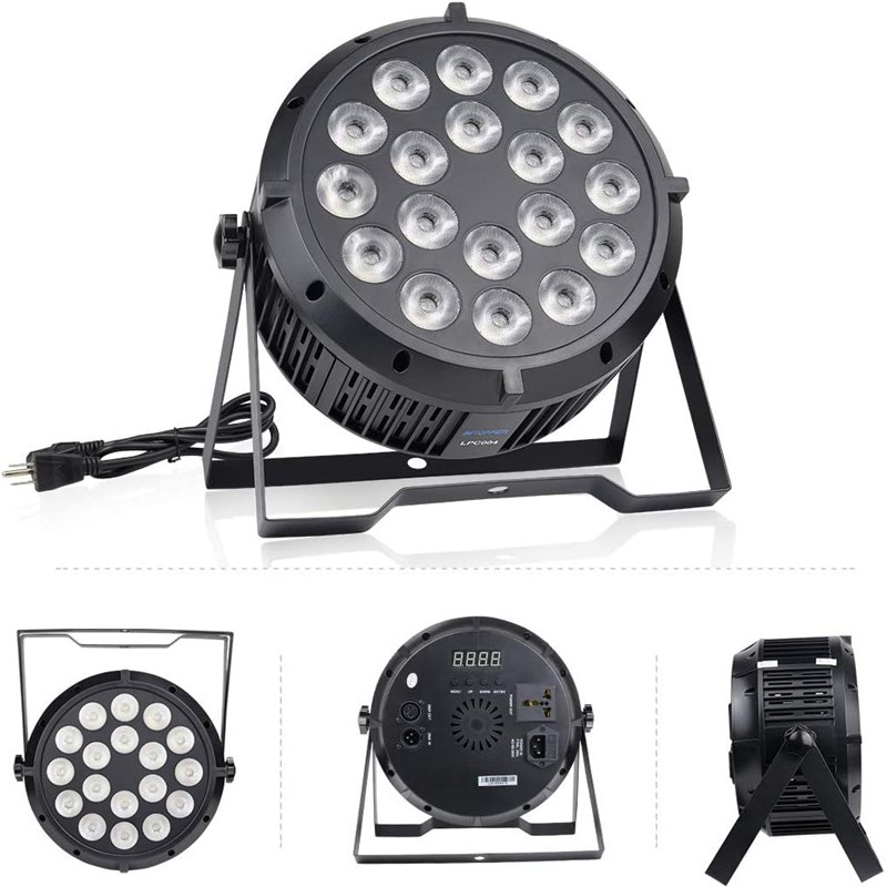 DJ Party Par Can Lights 18x8W RGBW LED Stage Lighting-Indoor LED Par ...